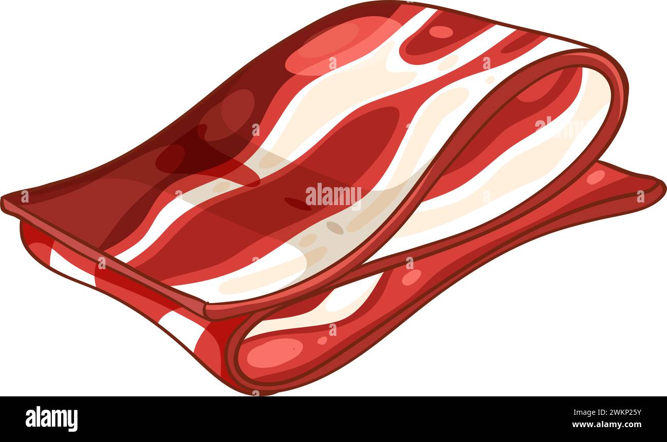 Stylized vector graphic of cured ham slices Stock Vector Image & Art ...