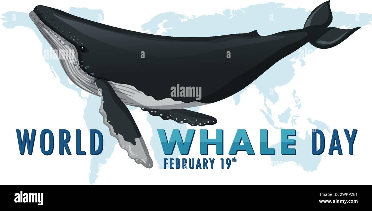 Vector graphic of a whale for World Whale Day Stock Vector Image & Art ...