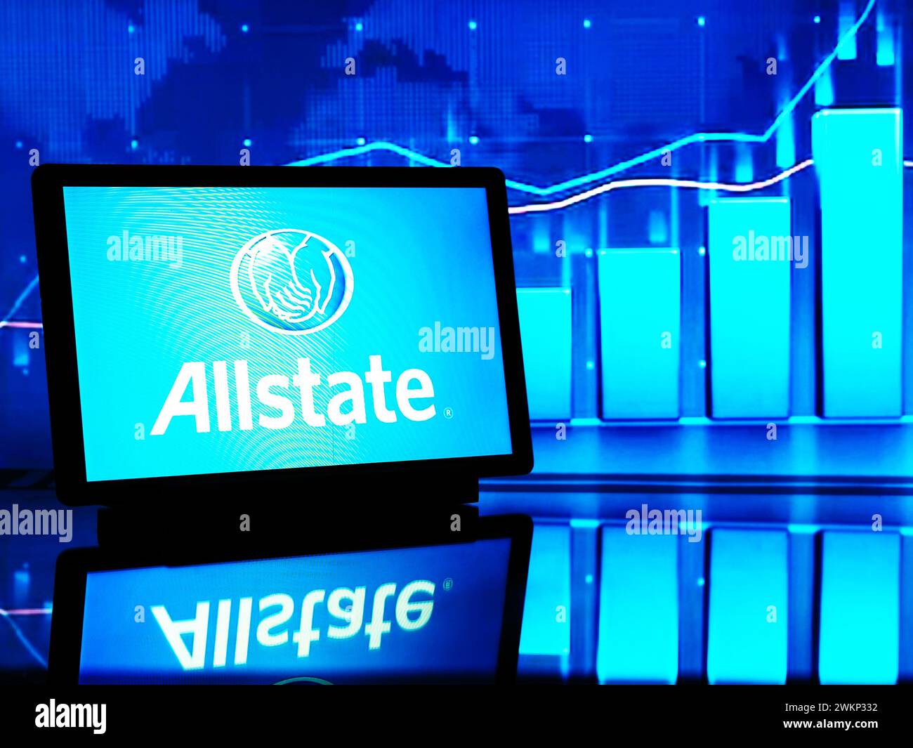 Germany. 22nd Feb, 2024. In this photo illustration, The Allstate ...