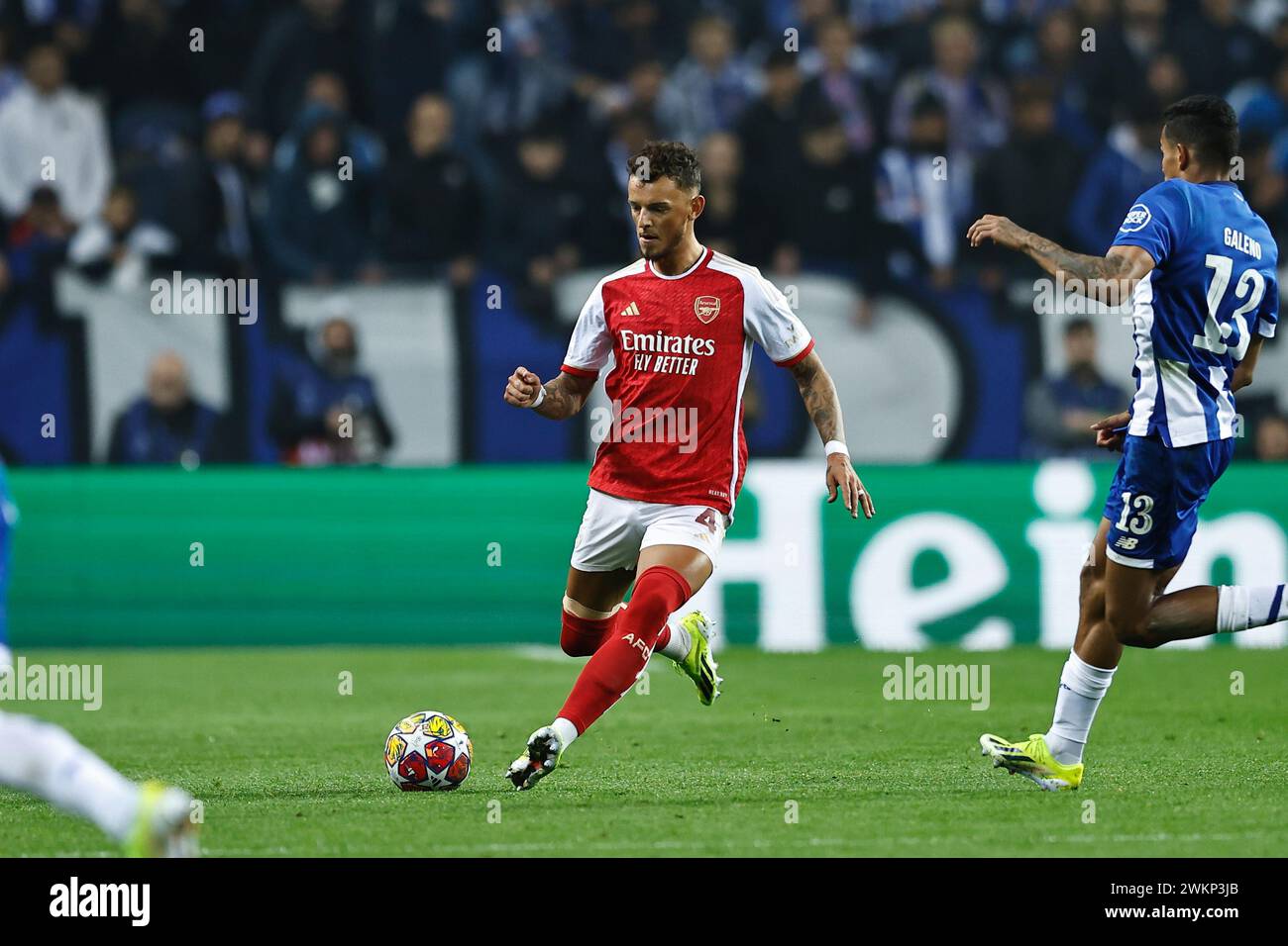 Porto, Portugal. 21st Feb, 2024. Ben White (Arsenal) Football/Soccer ...