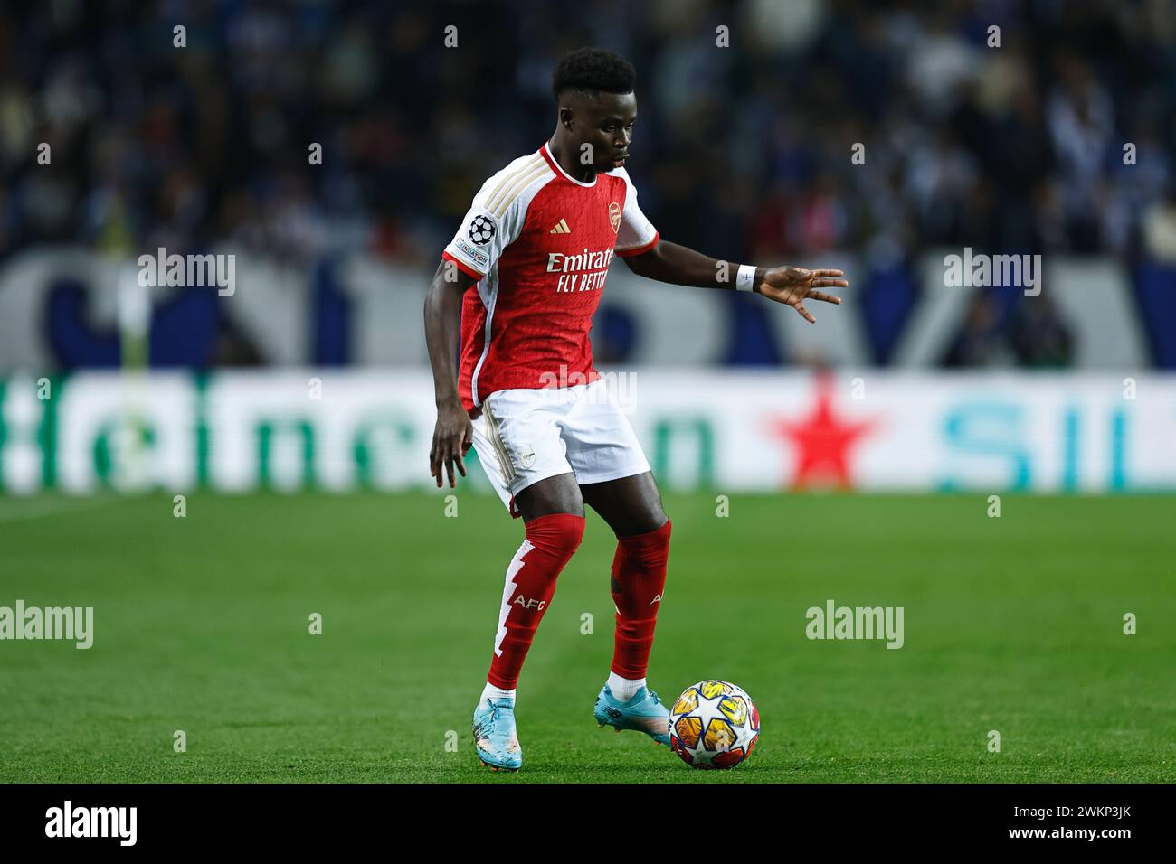 Porto, Portugal. 21st Feb, 2024. Bukayo Saka (Arsenal) Football/Soccer ...