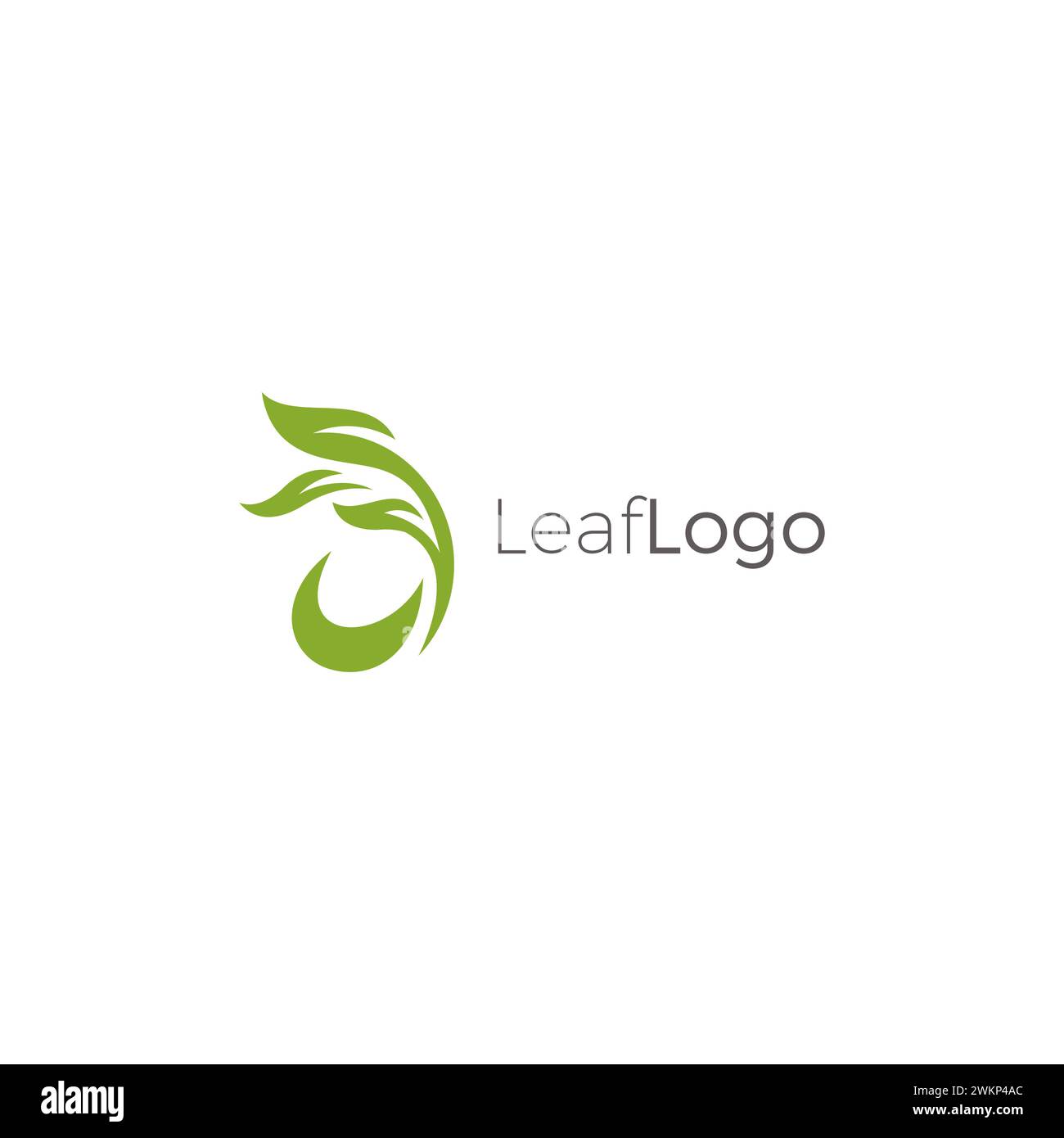 Letter A Leaf Logo Simple. Nature Leaf logo vector Stock Vector Image ...