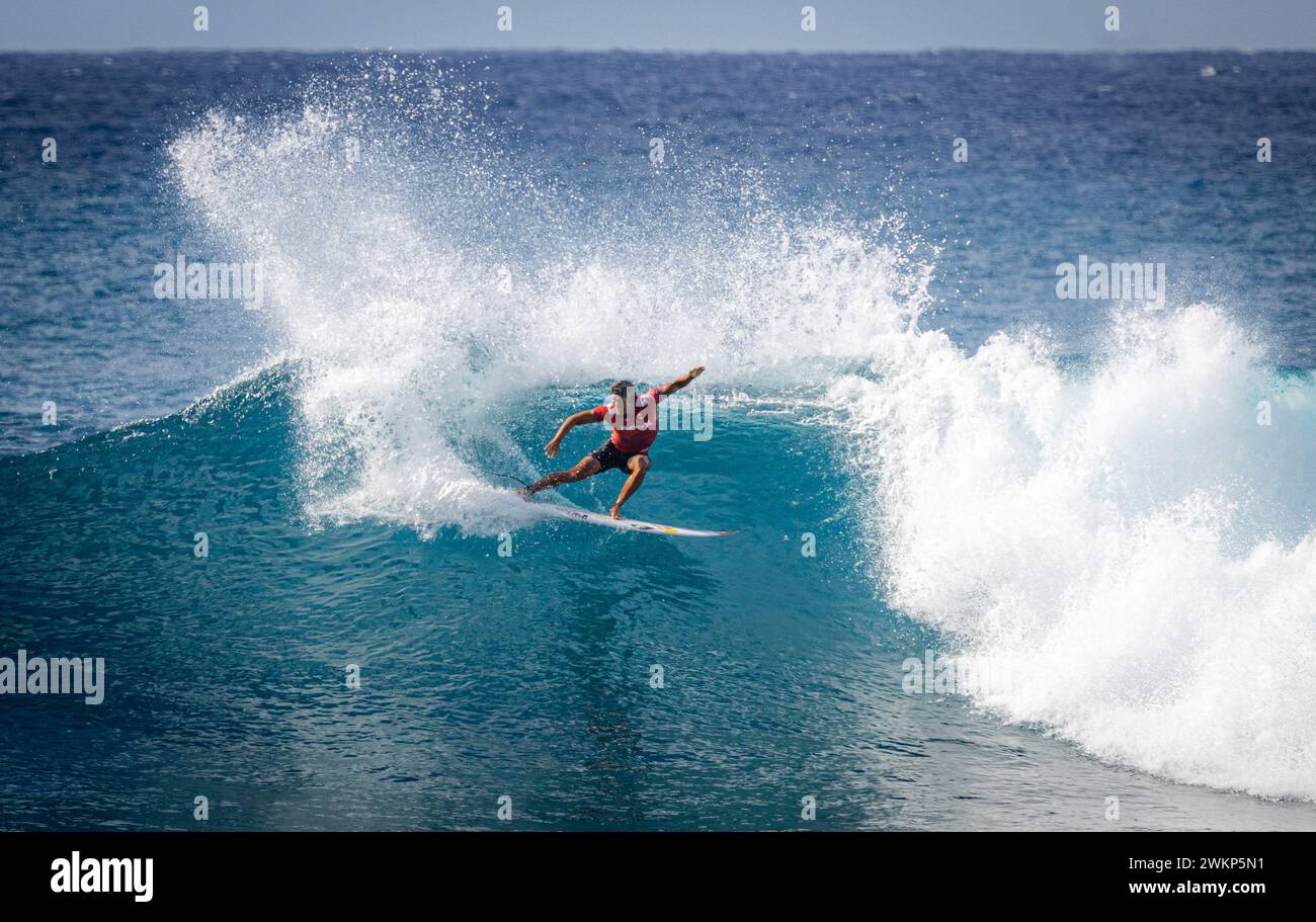 Haleiwa, HI, USA. 21st Feb, 2024. Kanoa Igarashi of Japan placed second ...