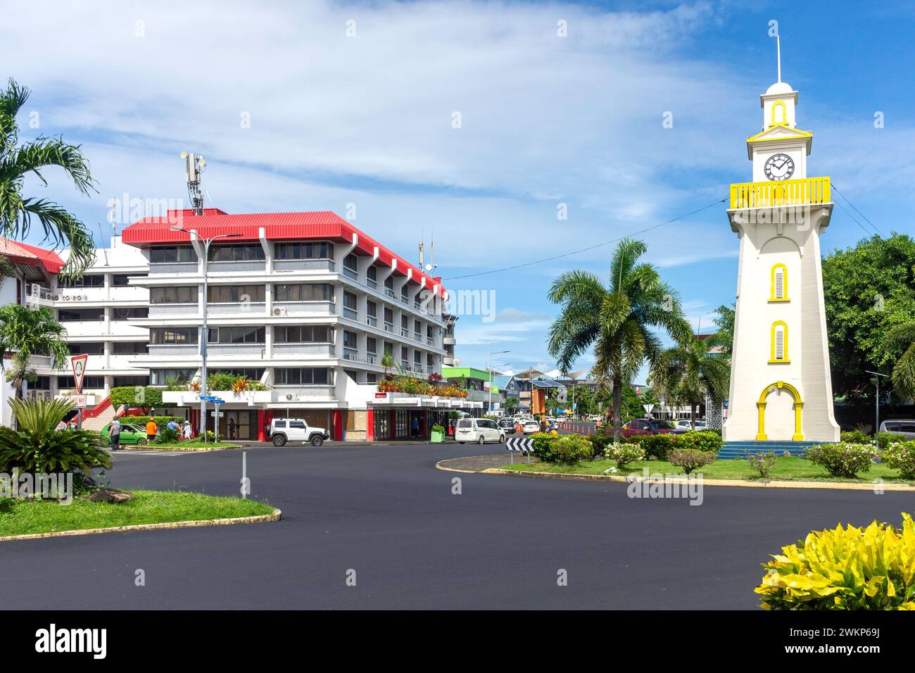 Apia Town Clock Tower, Town Centre, Beach Road, Apia, Upolu Island ...