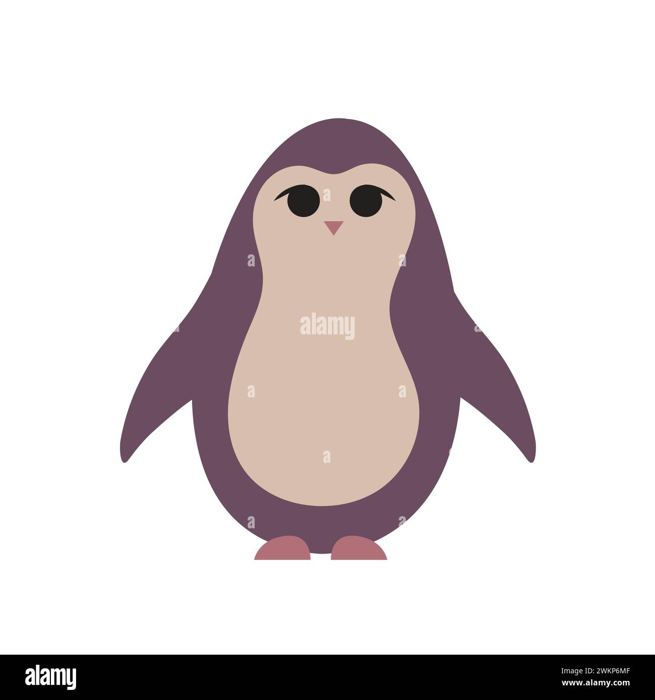 Cute penguin. Vector illustration in cartoon style isolated on a white ...