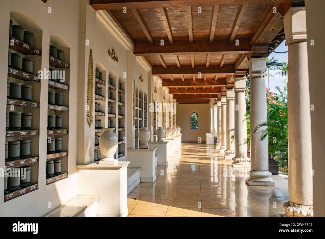Jakarta, Indonesia - February 20, 2024: A photograph of the columbarium ...