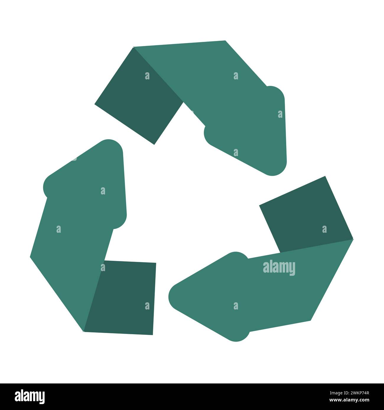 Recycling symbol. Vector illustration isolated on white background ...