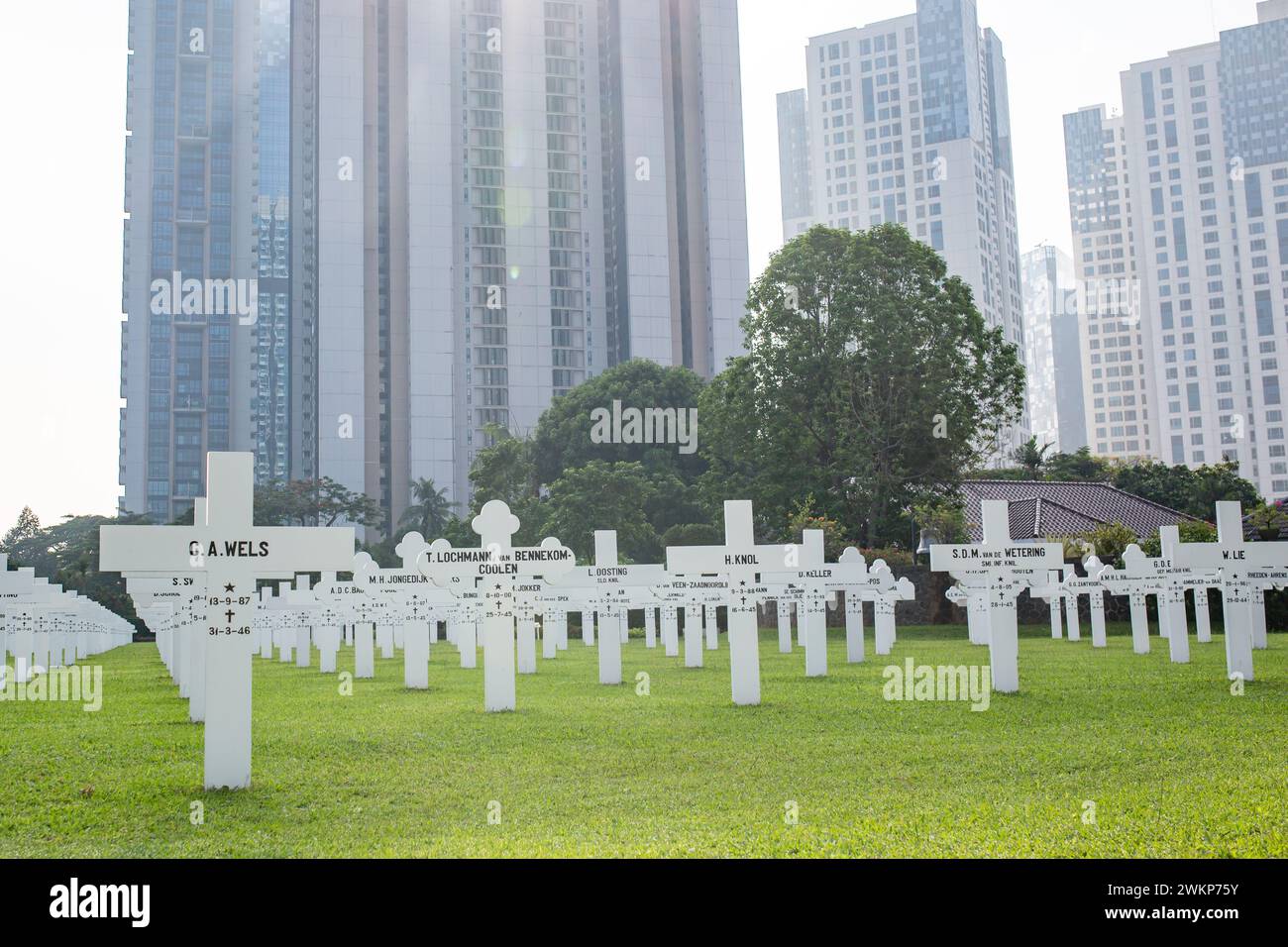 Jakarta, Indonesia - February 21, 2024: A photograph of Menteng Pulo ...