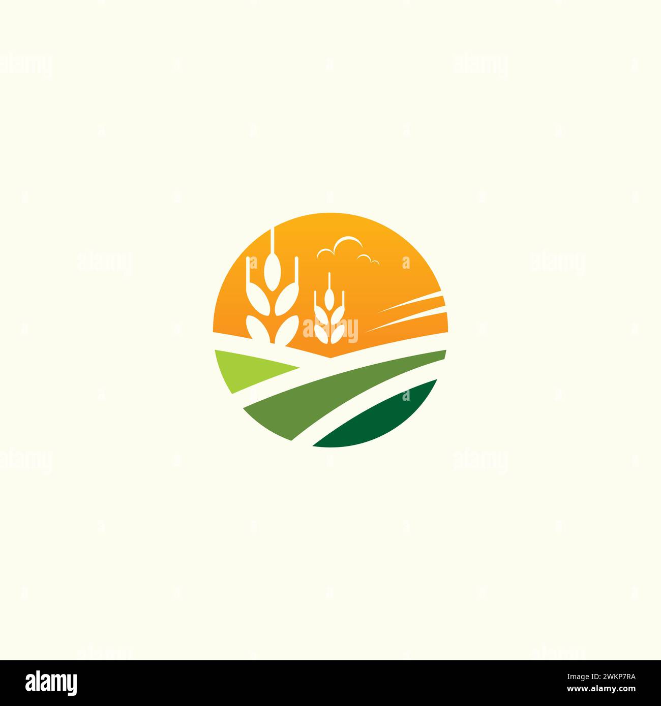 Farm Logo Symbol. Farm vector Illustration Stock Vector Image & Art - Alamy