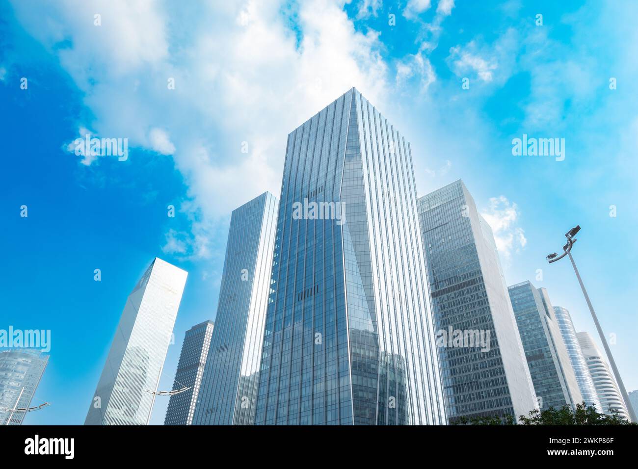 commercial buildings in a cloudy day horizontal composition Stock Photo ...