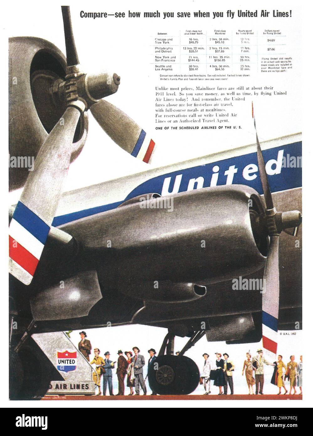 Advertisements 1950s united hi-res stock photography and images - Alamy