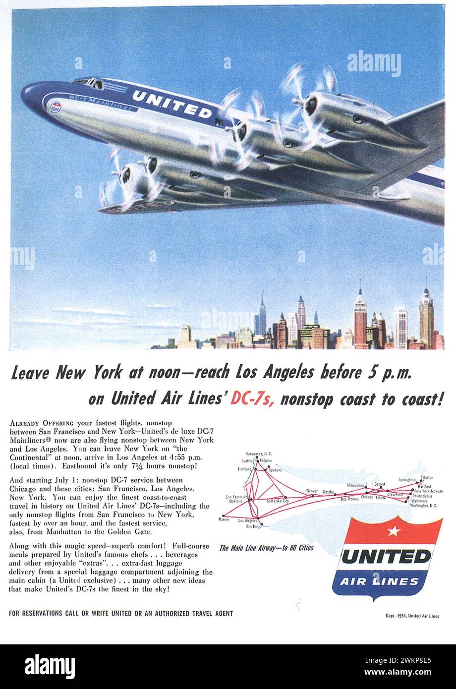 Dc 7 mainliner hi-res stock photography and images - Alamy