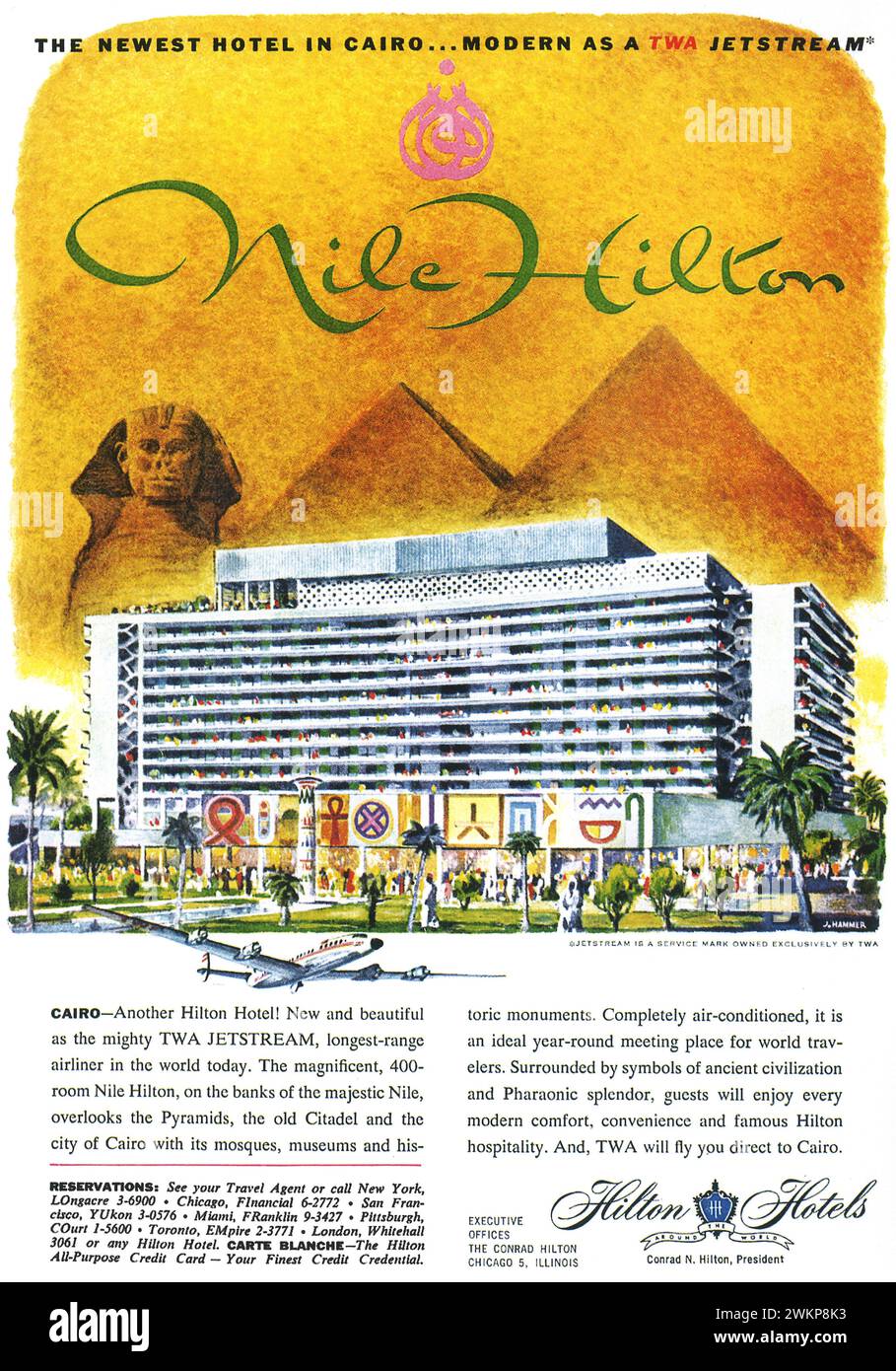 1950s advertising archive hotel Cut Out Stock Images & Pictures - Alamy