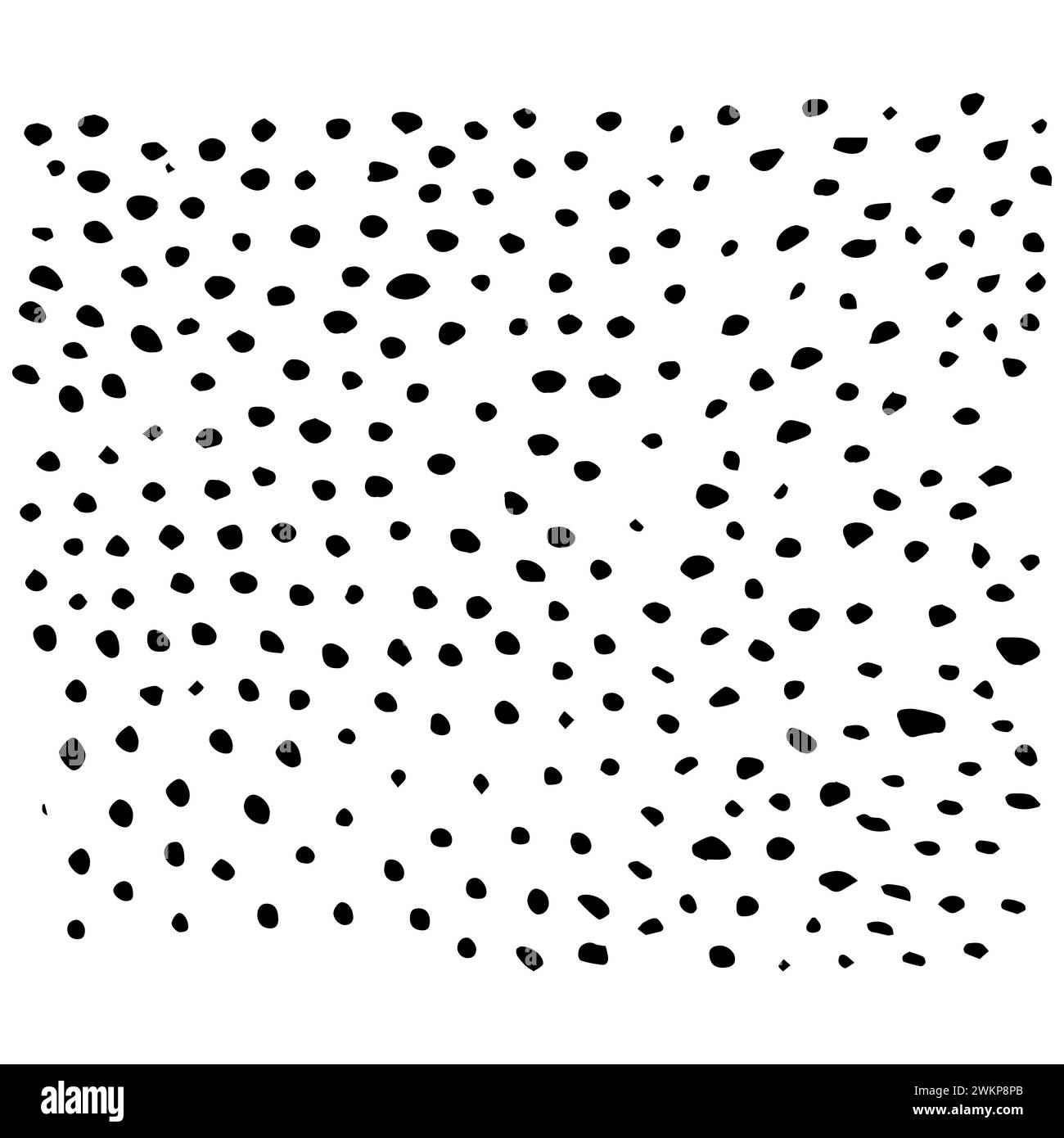 Dots drawn by hand. Abstract monochrome background. Vector illustration ...