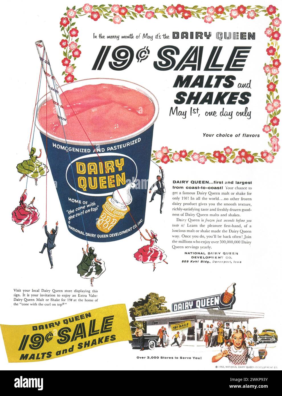 Vintage dairy queen ad hi-res stock photography and images - Alamy