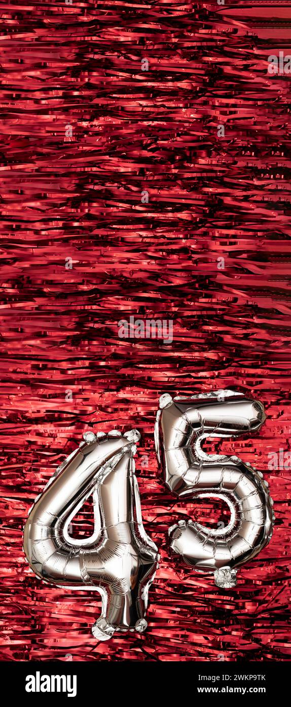 Balloon number 45 hi-res stock photography and images - Alamy