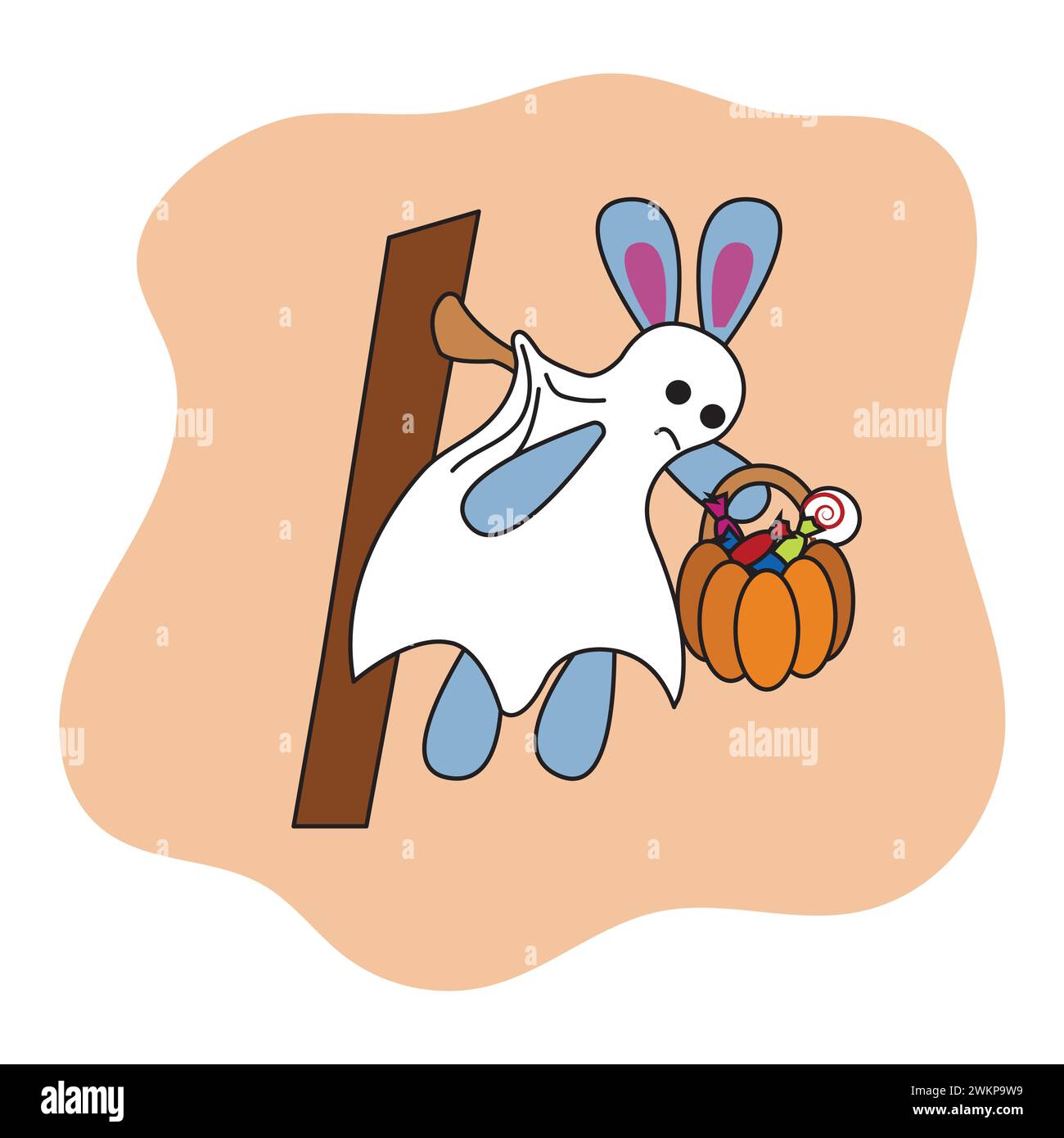 Ghost costume tree Cut Out Stock Images & Pictures - Alamy