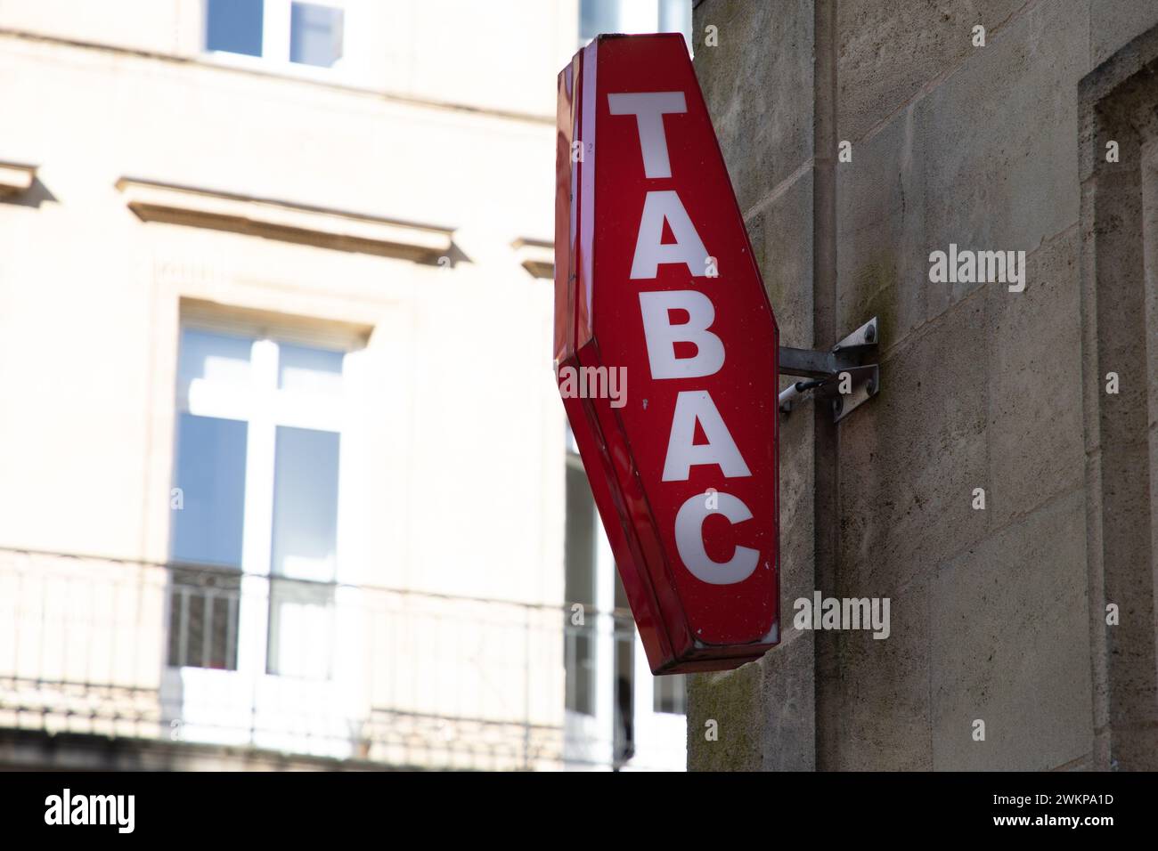 Bordeaux , France - 02 19 2024 : tabac French brand chain shop tobacco ...
