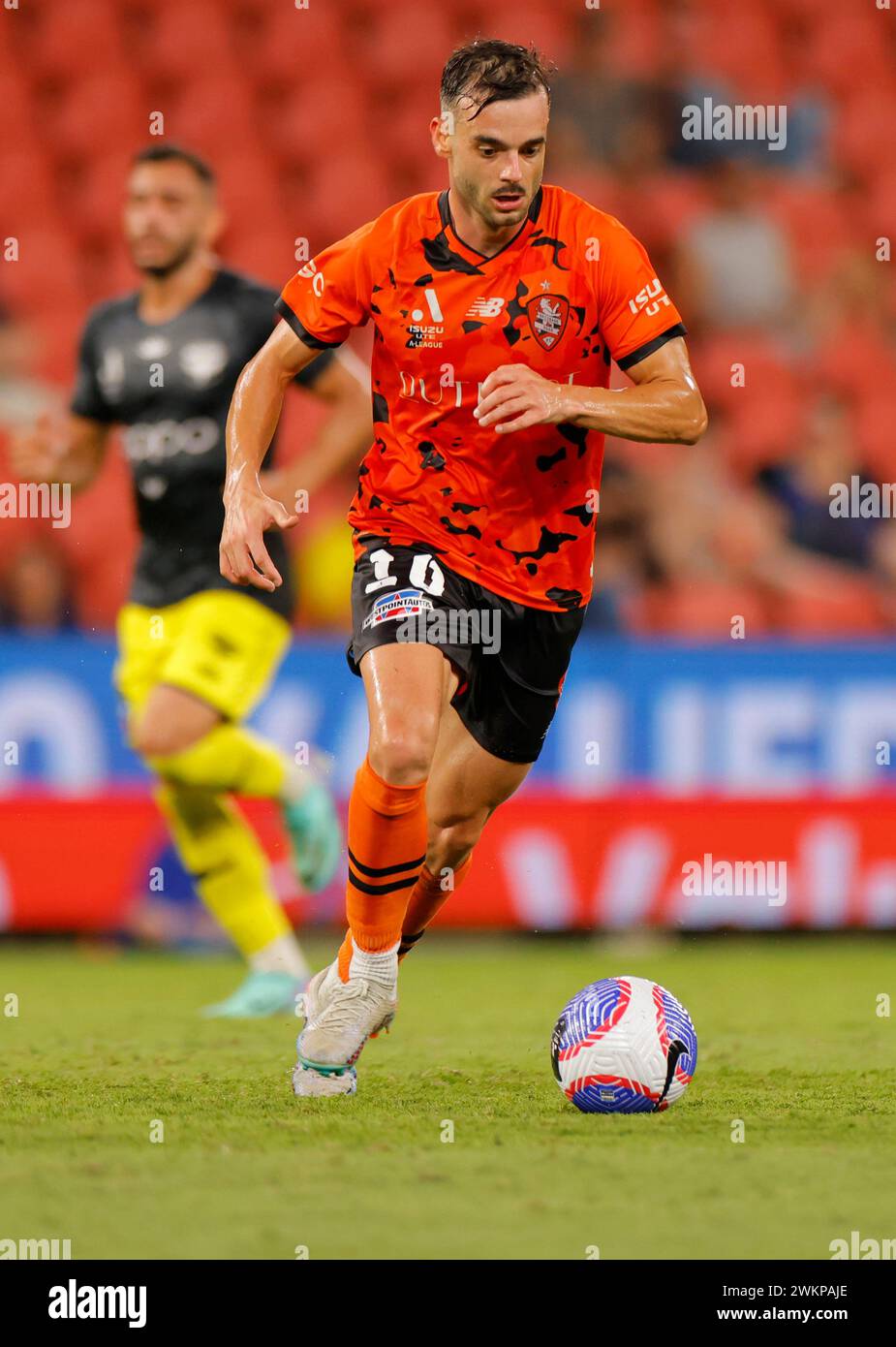 Brisbane, Australia. 2nd Feb 2024. Nikola Mileusnic (10 Brisbane) in ...
