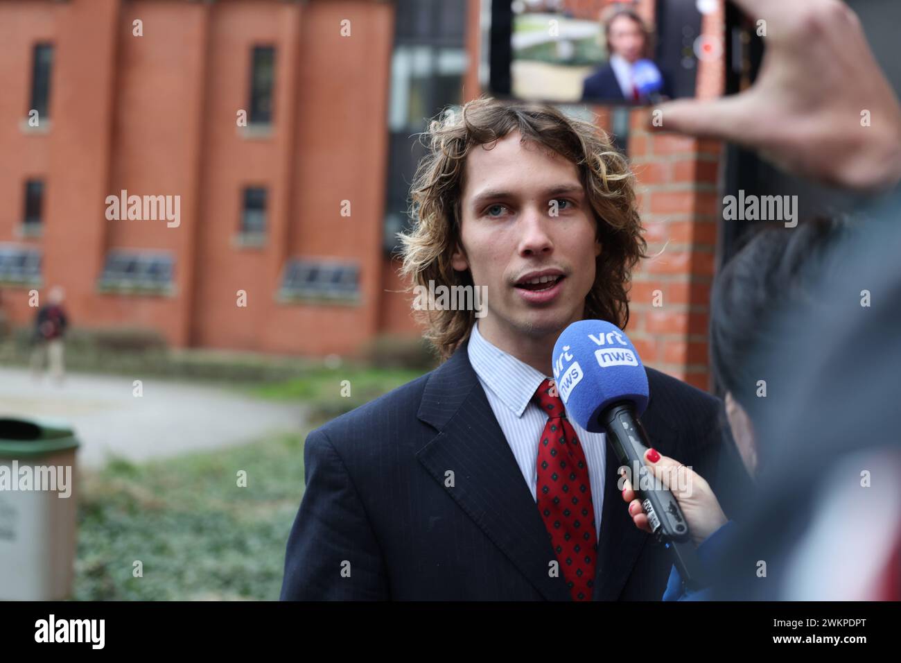 YouTuber Acid (Nathan Vandergunst) arrives for the verdict session in ...