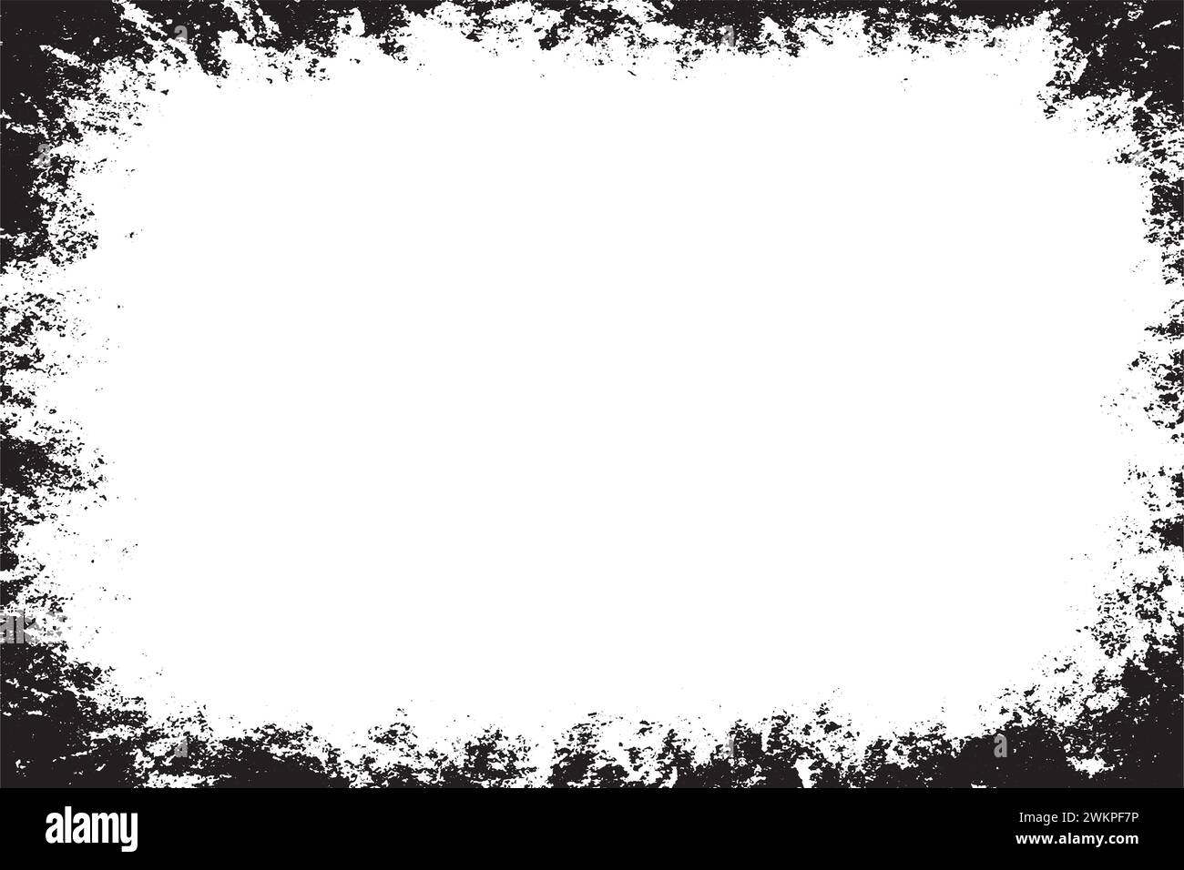 a dirty wall texture frame background on transparent background Stock ...