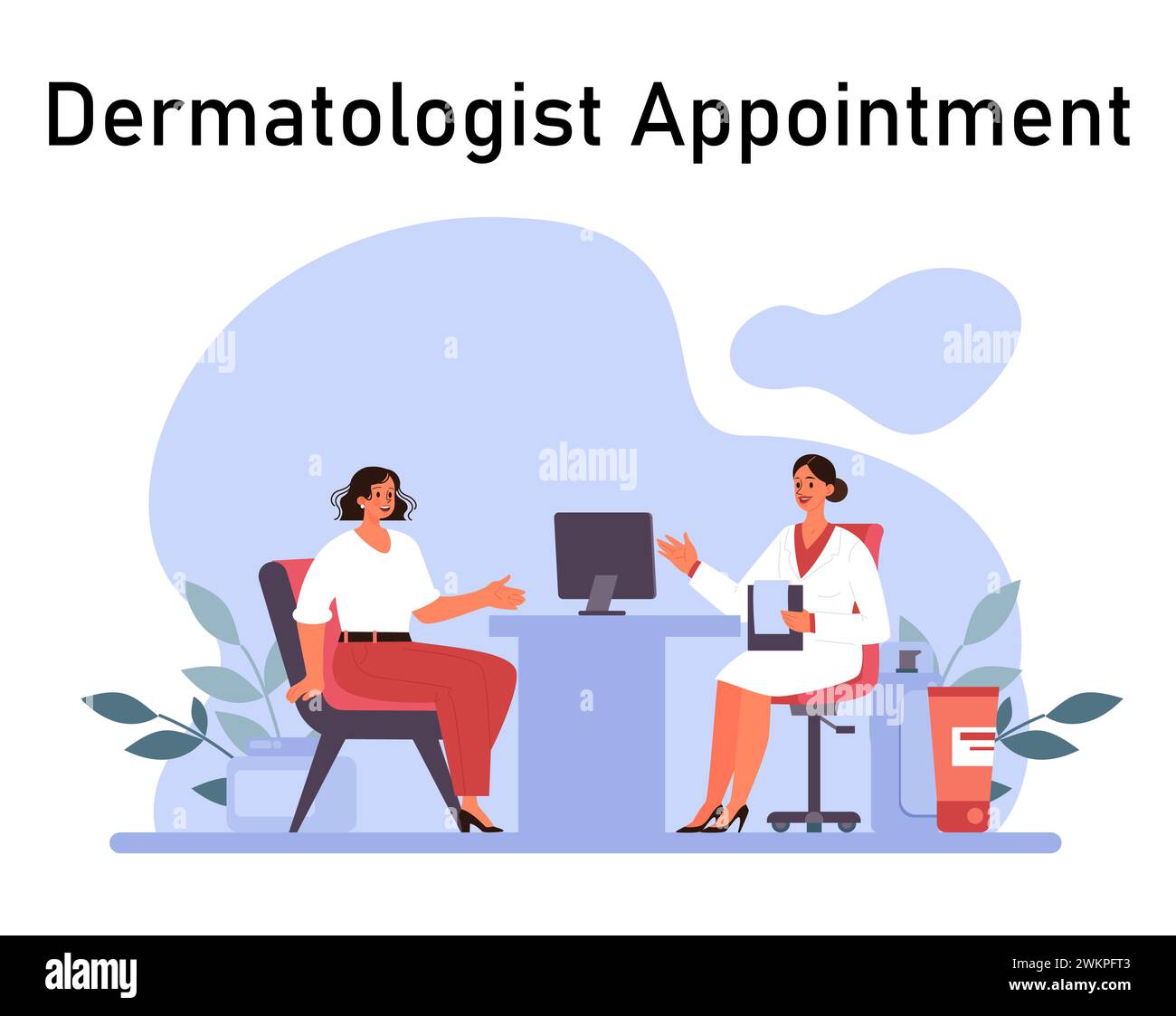 Skincare routine. Facial skin cosmetic products applying and ...