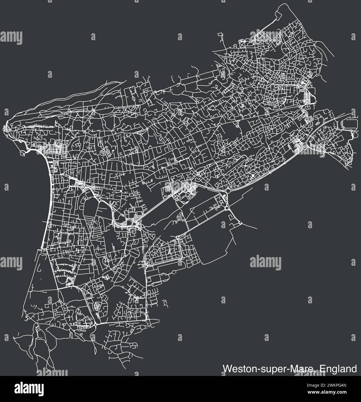 Weston super mare town Stock Vector Images - Alamy