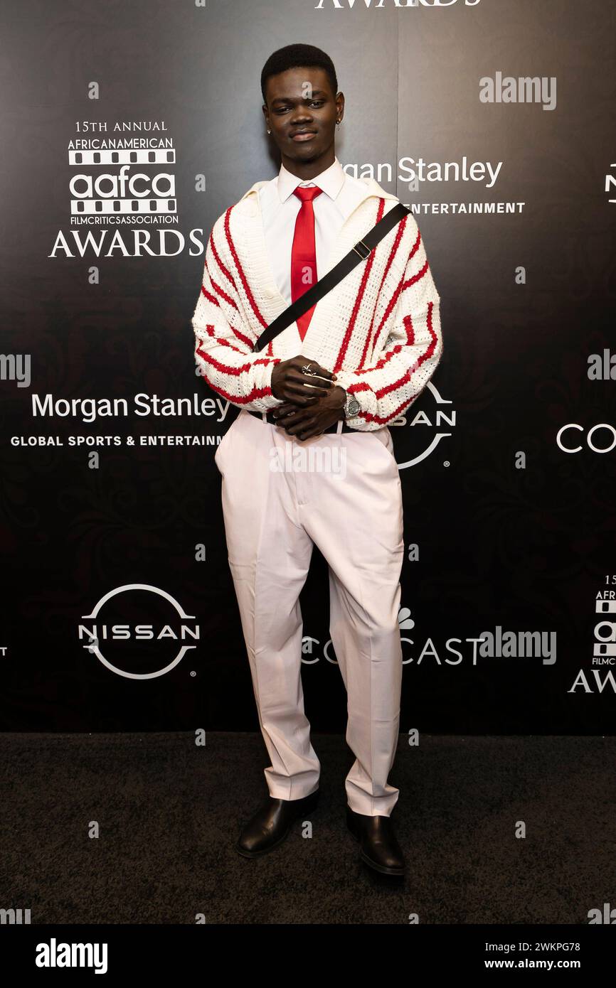Beverly Hills, USA. 21st Feb, 2024. Moustapha Fall attends the arrivals ...