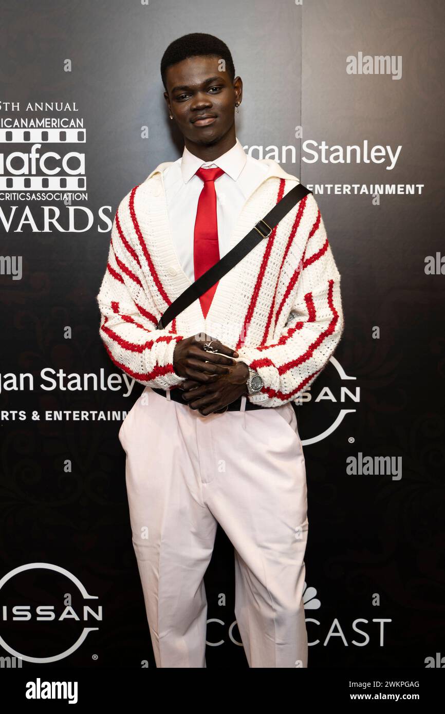 Beverly Hills, USA. 21st Feb, 2024. Moustapha Fall attends the arrivals ...