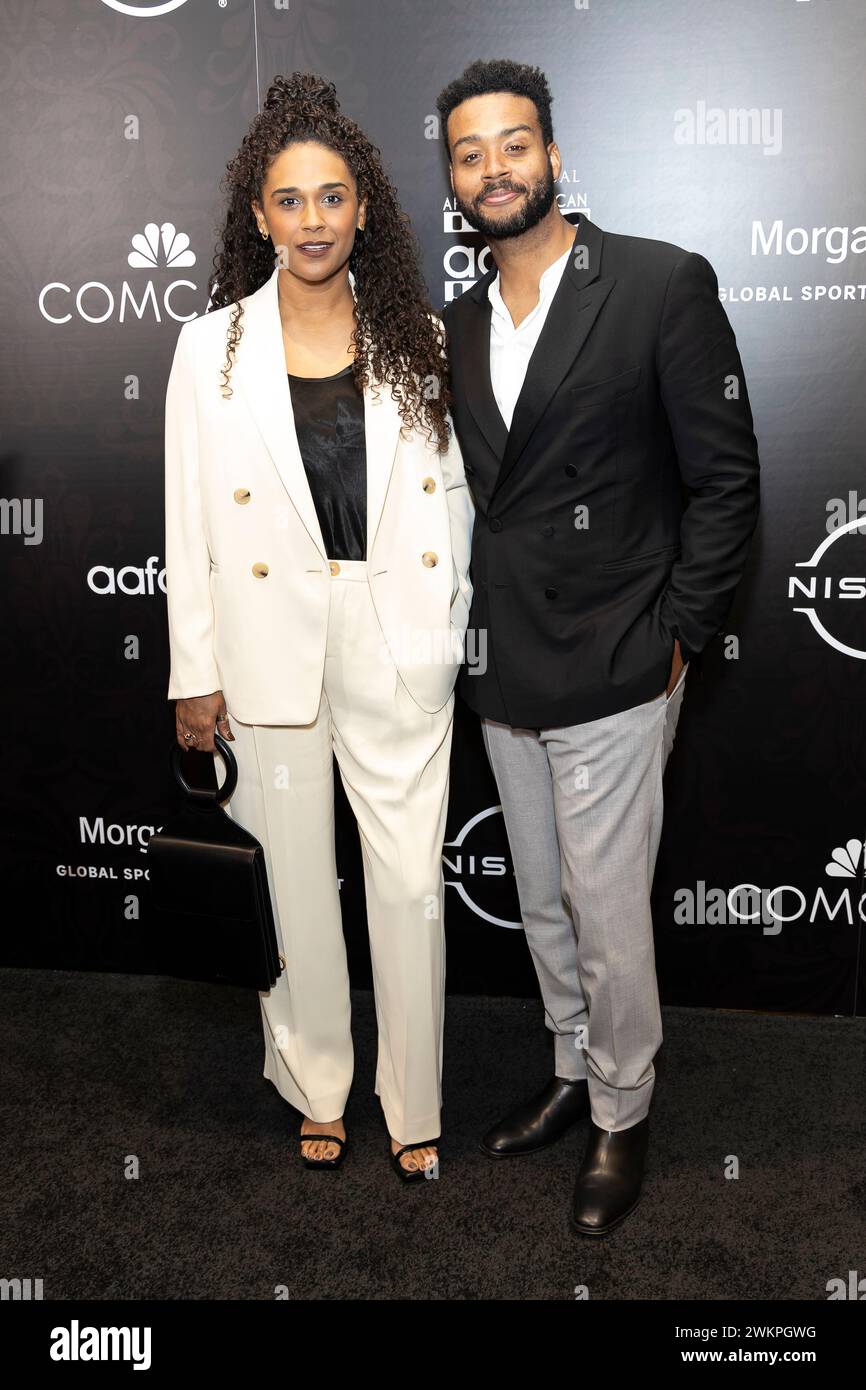 Beverly Hills, USA. 21st Feb, 2024. Briana Henry and Kris Bowers attend ...