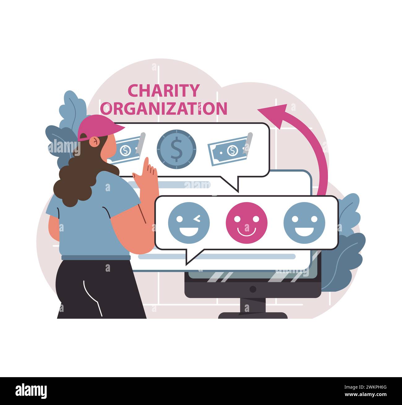 Non governmental organization volunteers Stock Vector Images - Alamy