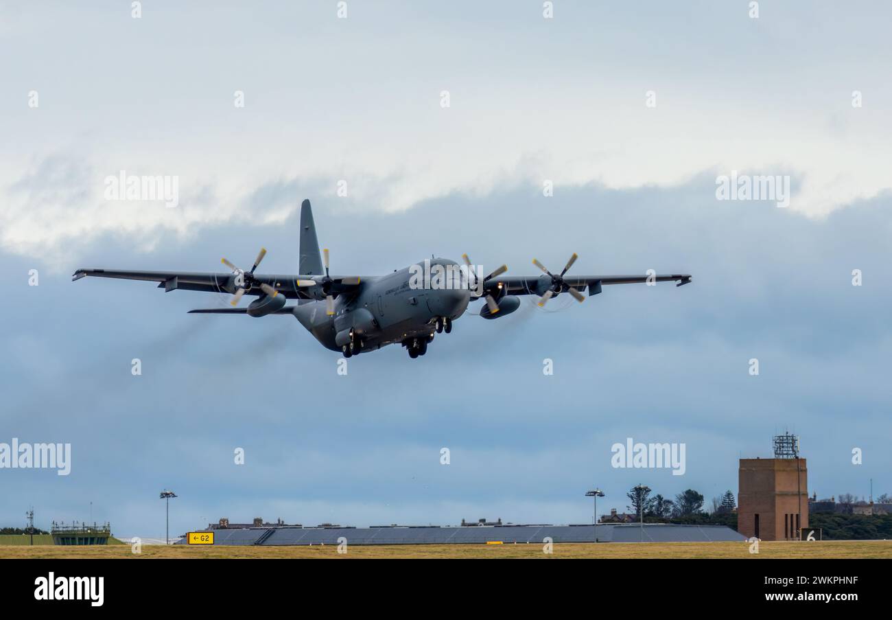 Dutch Air Force Hercules aeroplane in the sky Stock Photo - Alamy