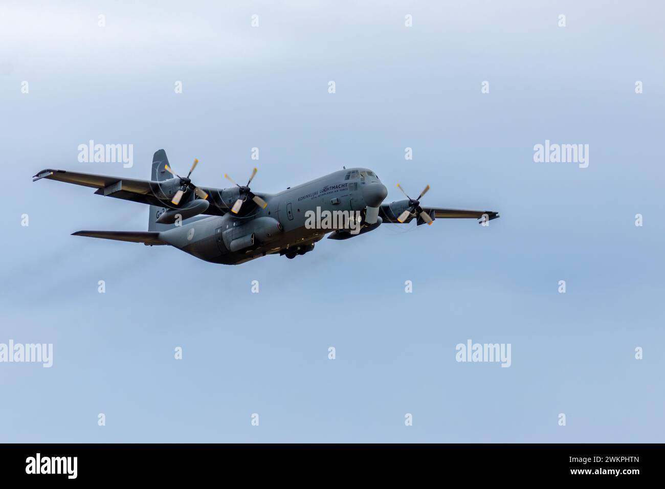 Dutch Air Force Hercules aeroplane in the sky Stock Photo - Alamy