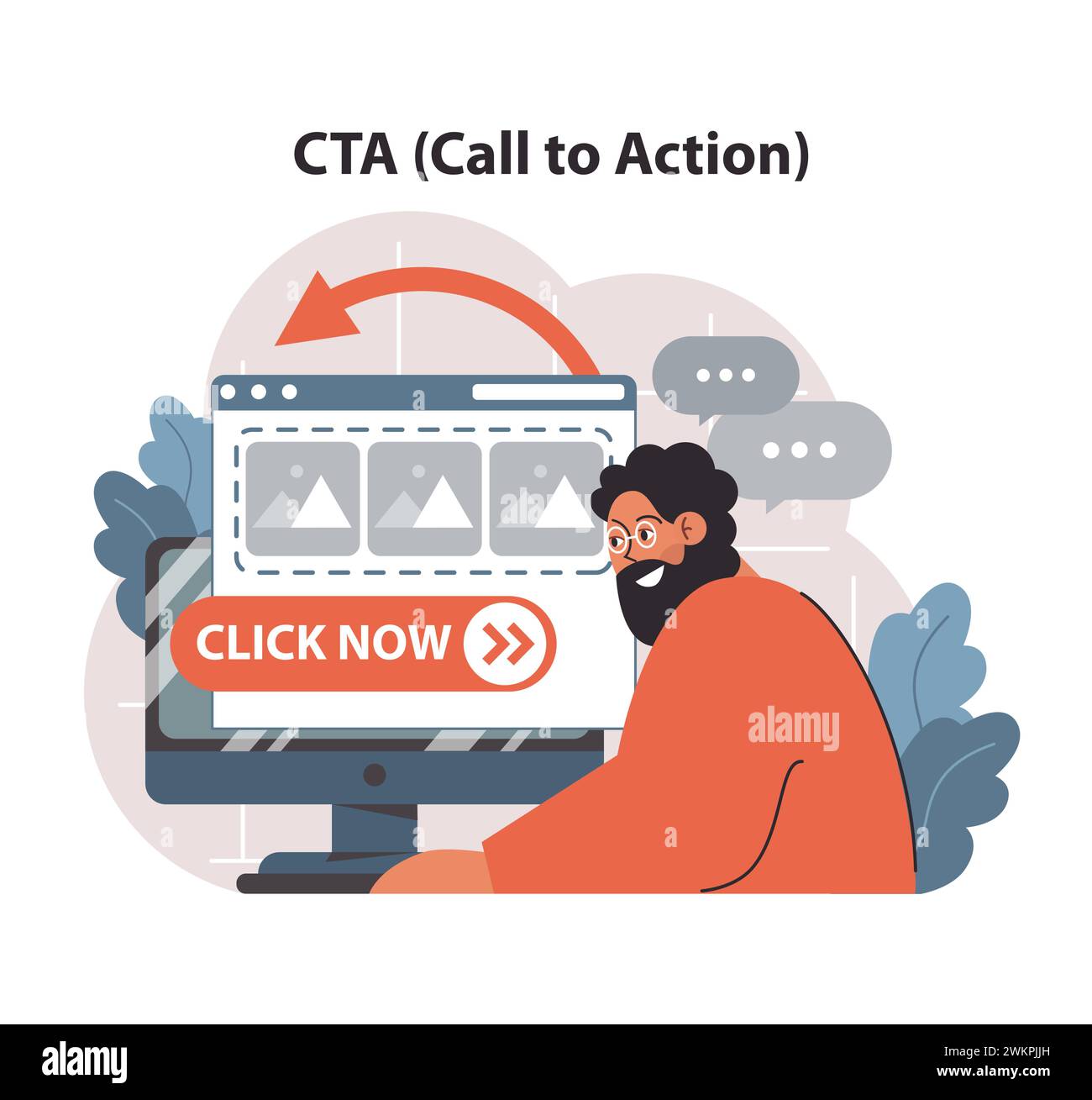 Digital ad conversion dashboard Cut Out Stock Images & Pictures - Alamy