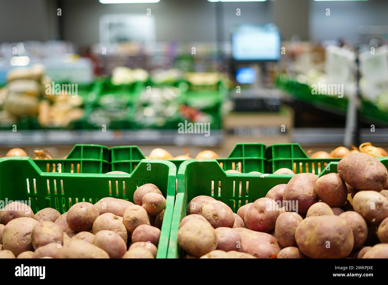 Pile of jersey potatoes hi-res stock photography and images - Alamy