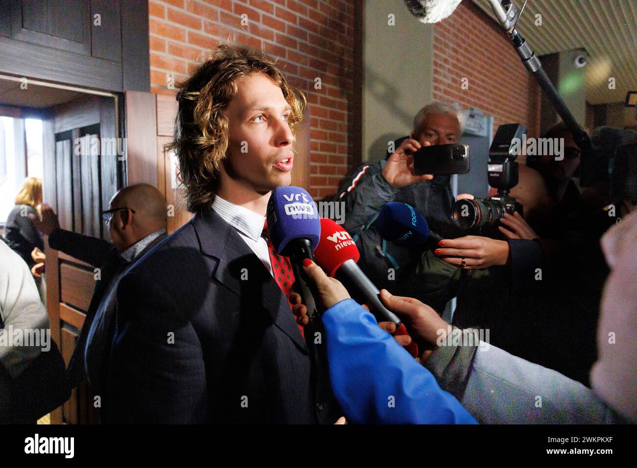 YouTuber Acid (Nathan Vandergunst) pictured during the verdict session ...