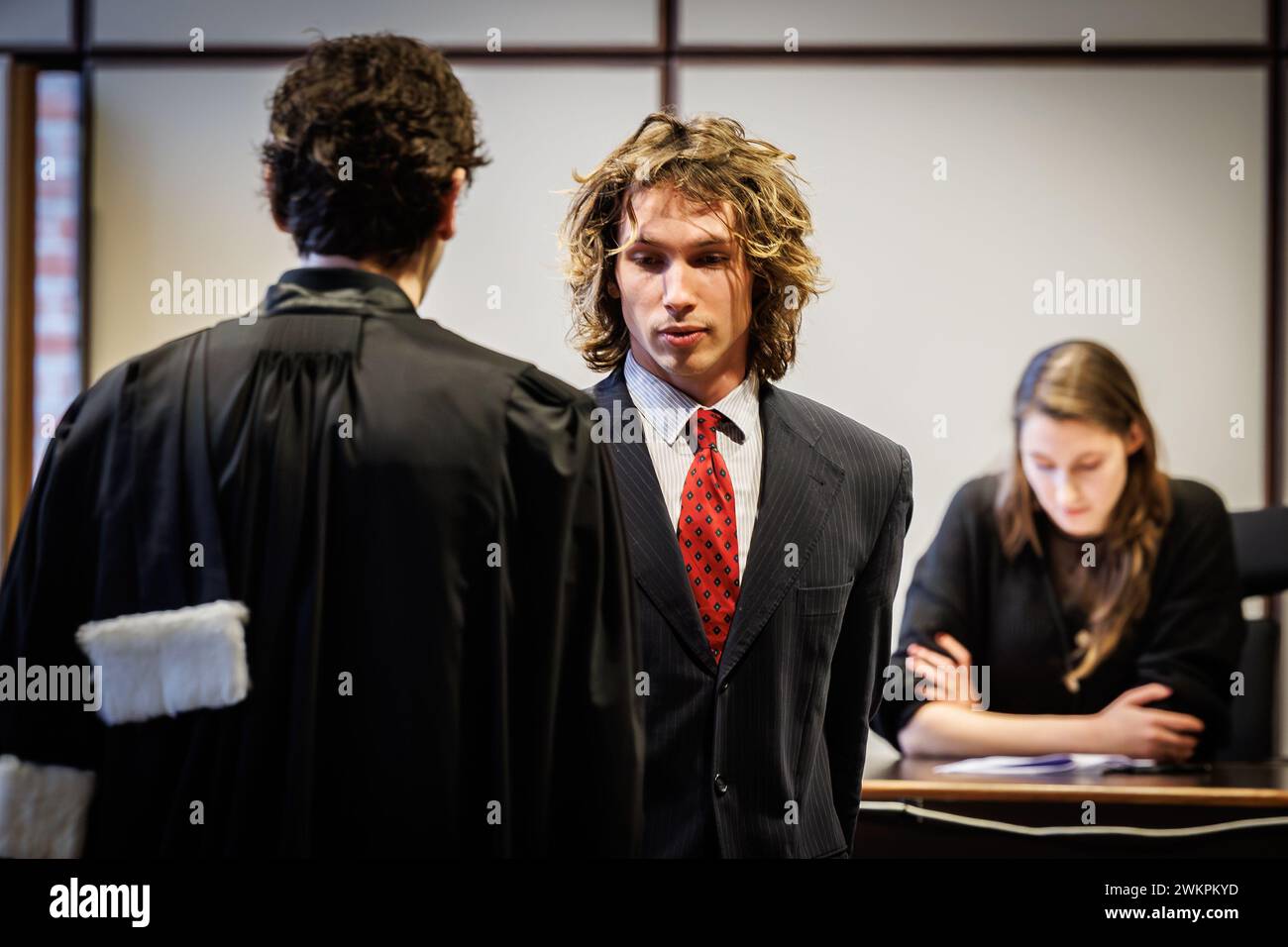 YouTuber Acid (Nathan Vandergunst) pictured during the verdict session ...