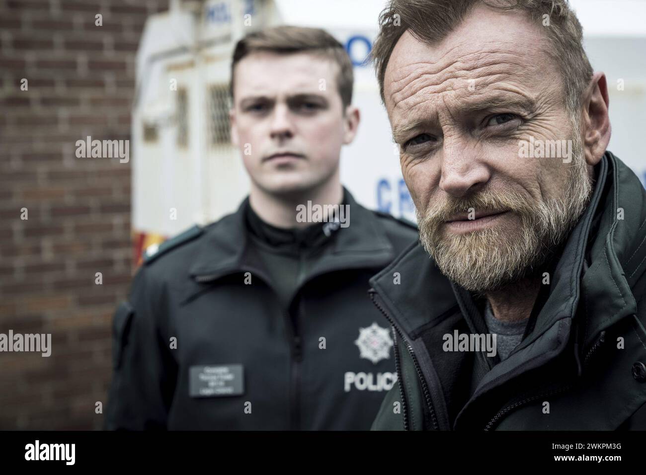 RICHARD DORMER and NATHAN BRANIFF in BLUE LIGHTS (2023). Credit: BBC ...