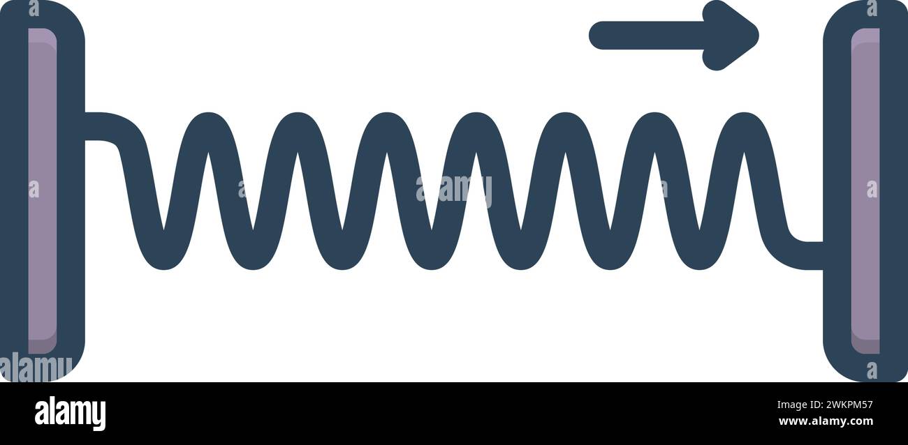 Stretched spring Cut Out Stock Images & Pictures - Alamy