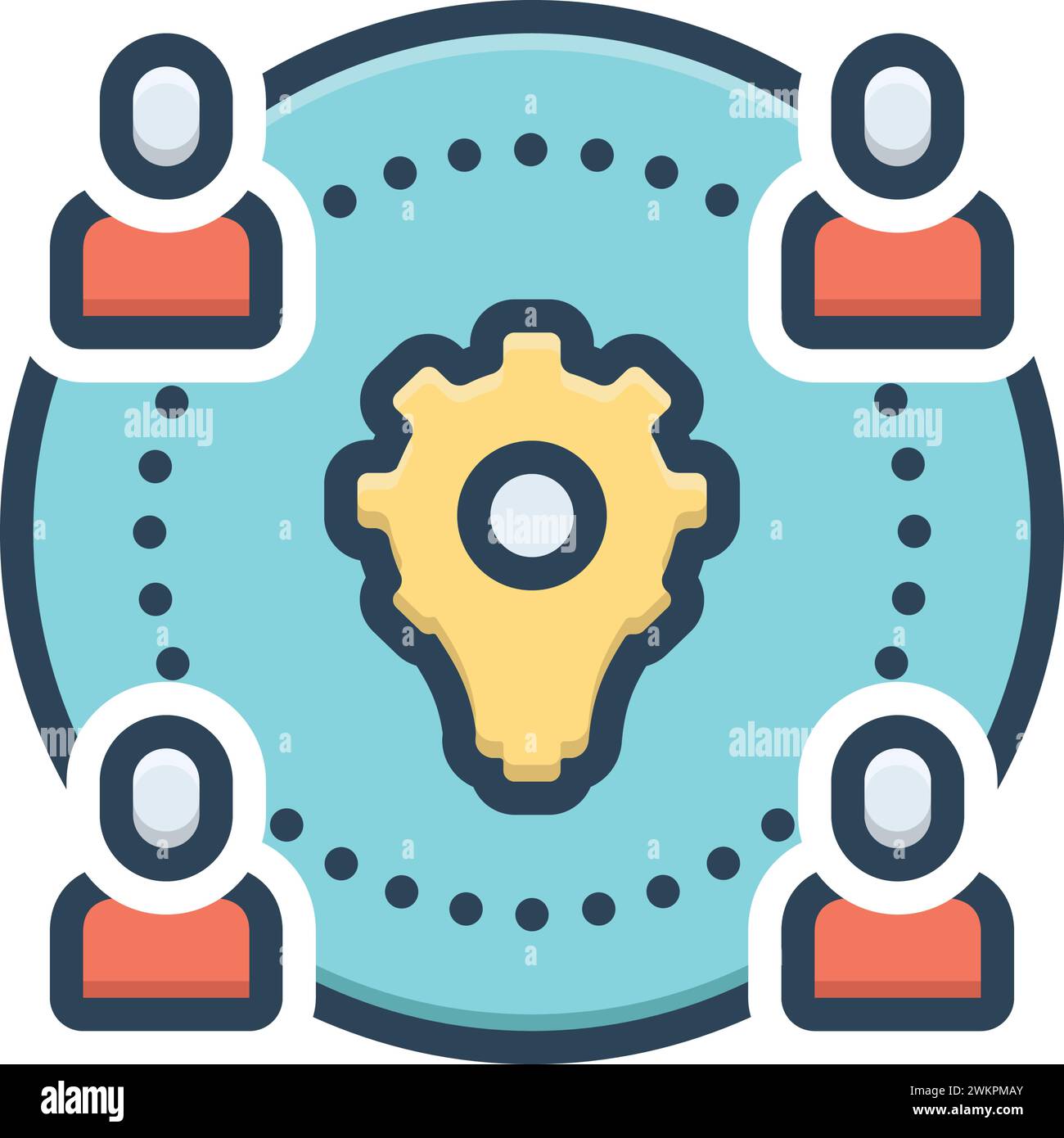 Icon for teamwork Stock Vector Image & Art - Alamy