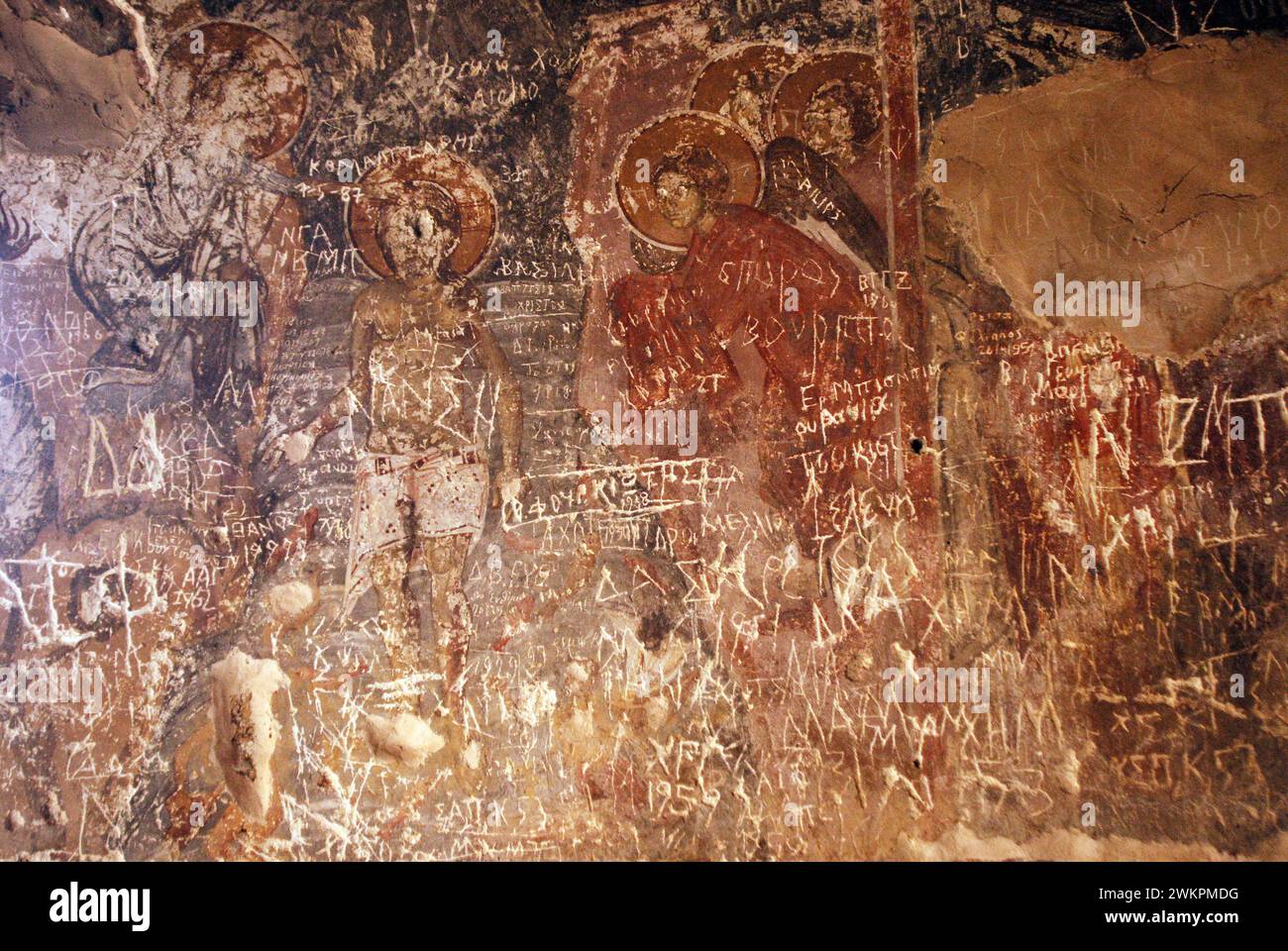 Greece, Thessaly, Larisa, Elassona Pythio village Byzantine Church ...