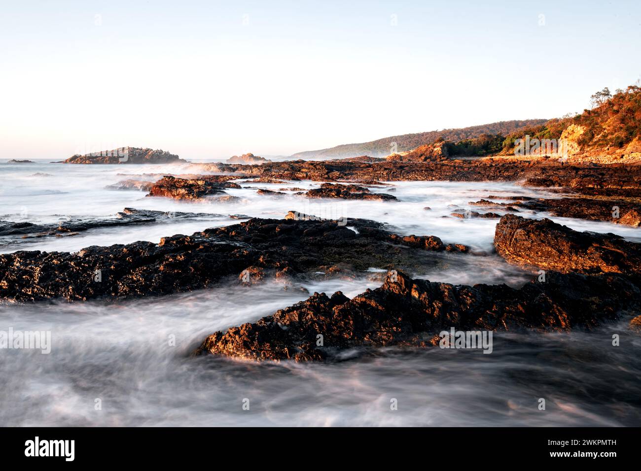 Early morning light on the rocks in Mimosa Rocks National Park Stock ...
