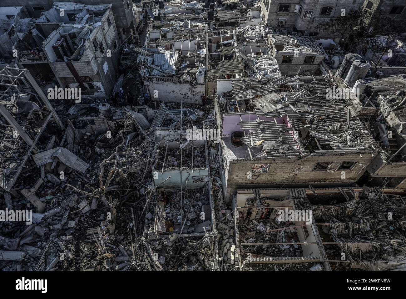 Rafah, Palestinian Territories. 22nd Feb, 2024. General view of the ...