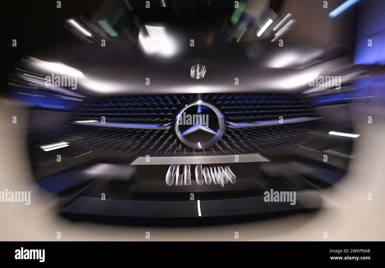 Stuttgart, Germany. 22nd Feb, 2024. A logo of the automobile ...