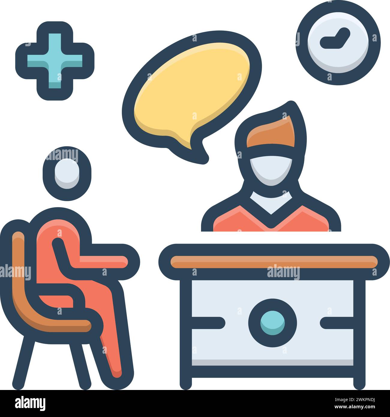 Icon for consultation,patient Stock Vector Image & Art - Alamy