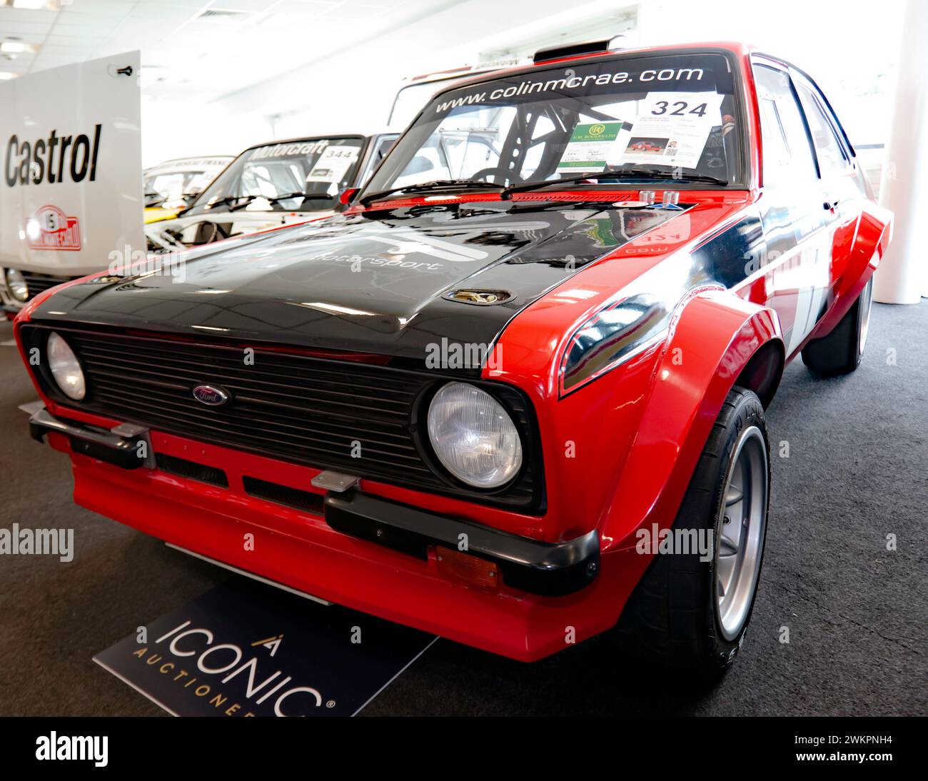 Three-quarters Front View of Colin McRae's 2005, Ford Escort MkII, on ...