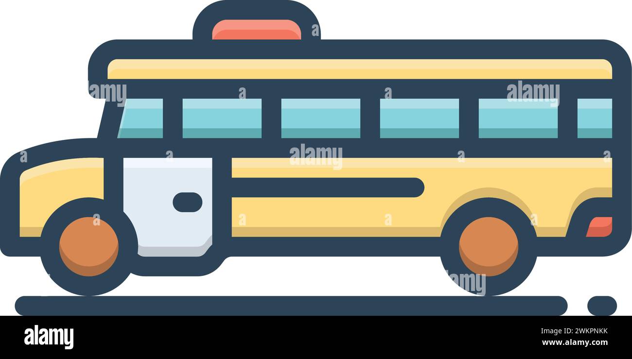 Icon for school bus,transportation facility Stock Vector Image & Art ...