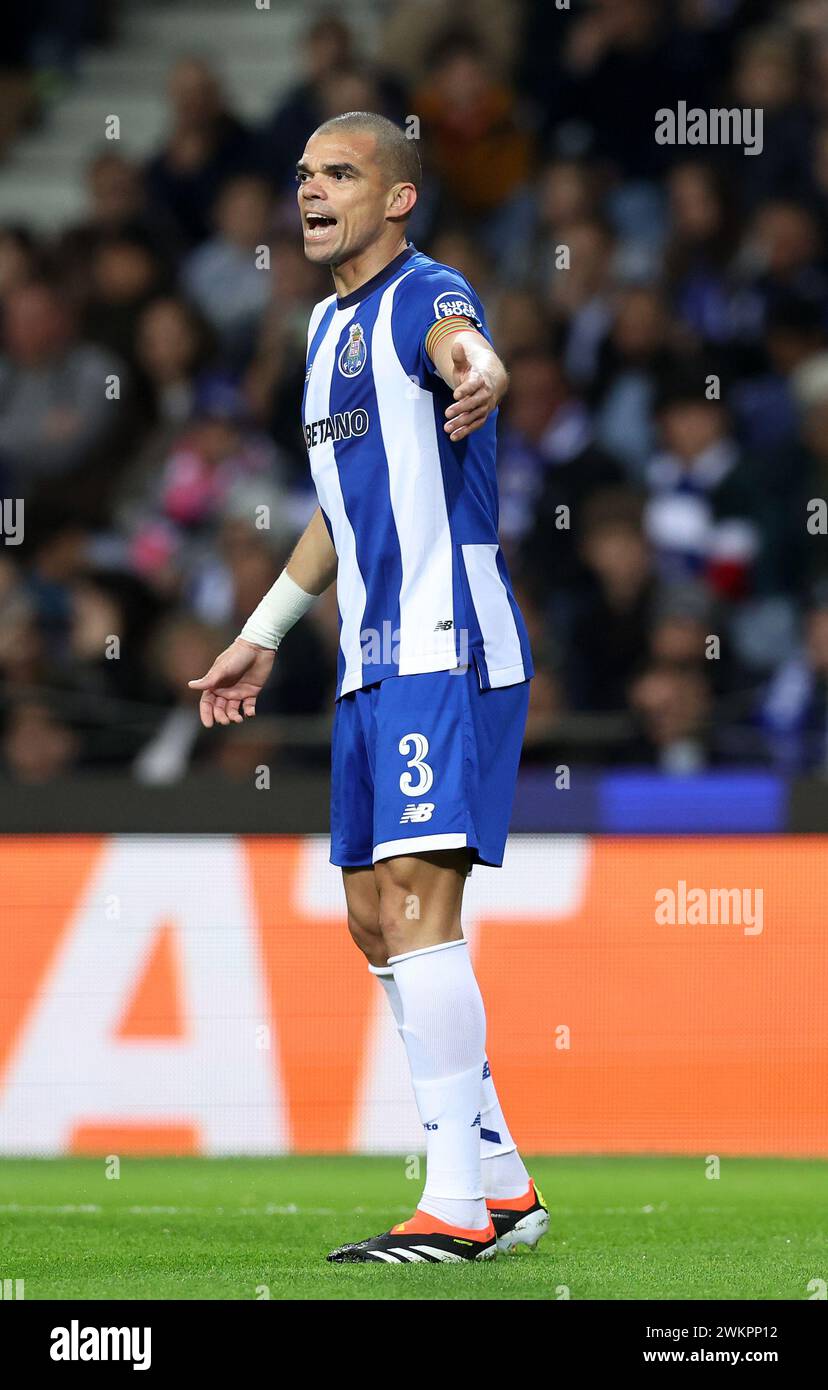 Porto, Portugal. 21st Feb, 2024. Pepe of FC Porto during the UEFA ...