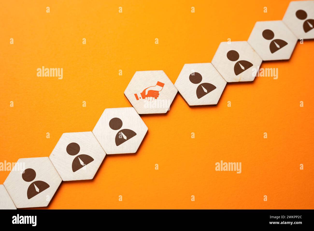 Resolving conflict between two people hi-res stock photography and ...