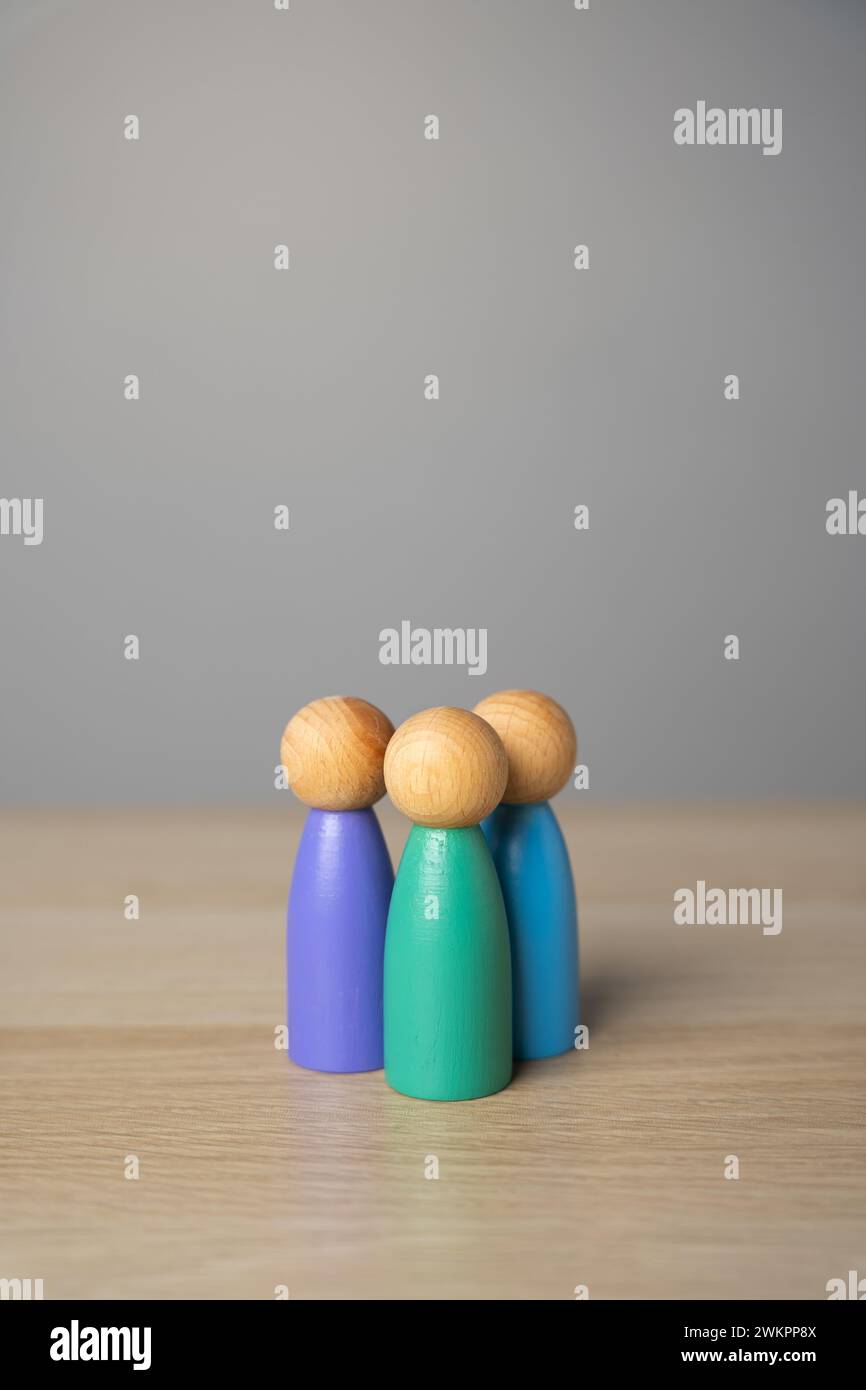 Figures of people. Team group. Assistance, cooperation and ...